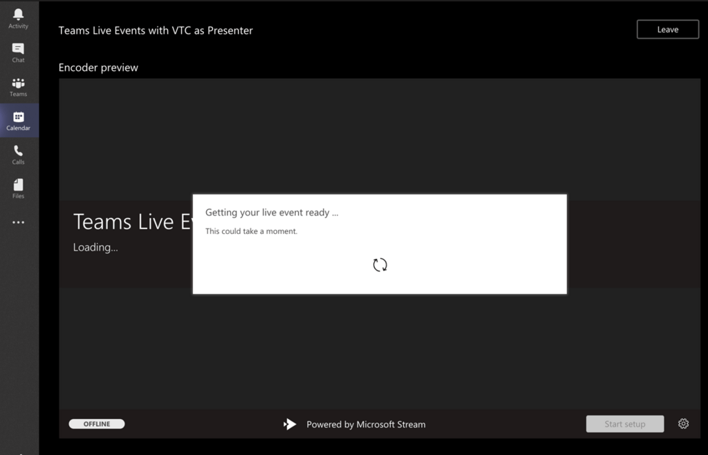 Using a VTC to present into a Microsoft Teams Live Events with Pexip