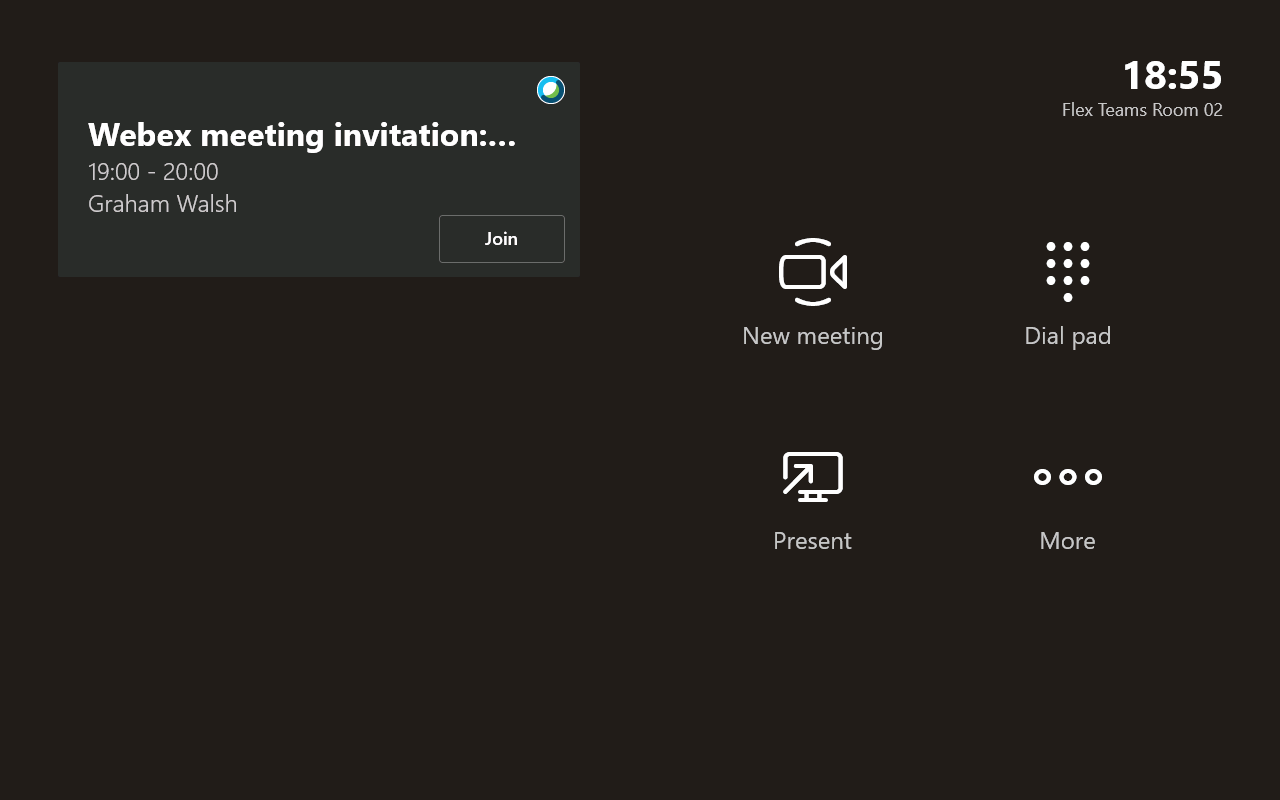 Microsoft Teams Room Guest Join Access - Webex