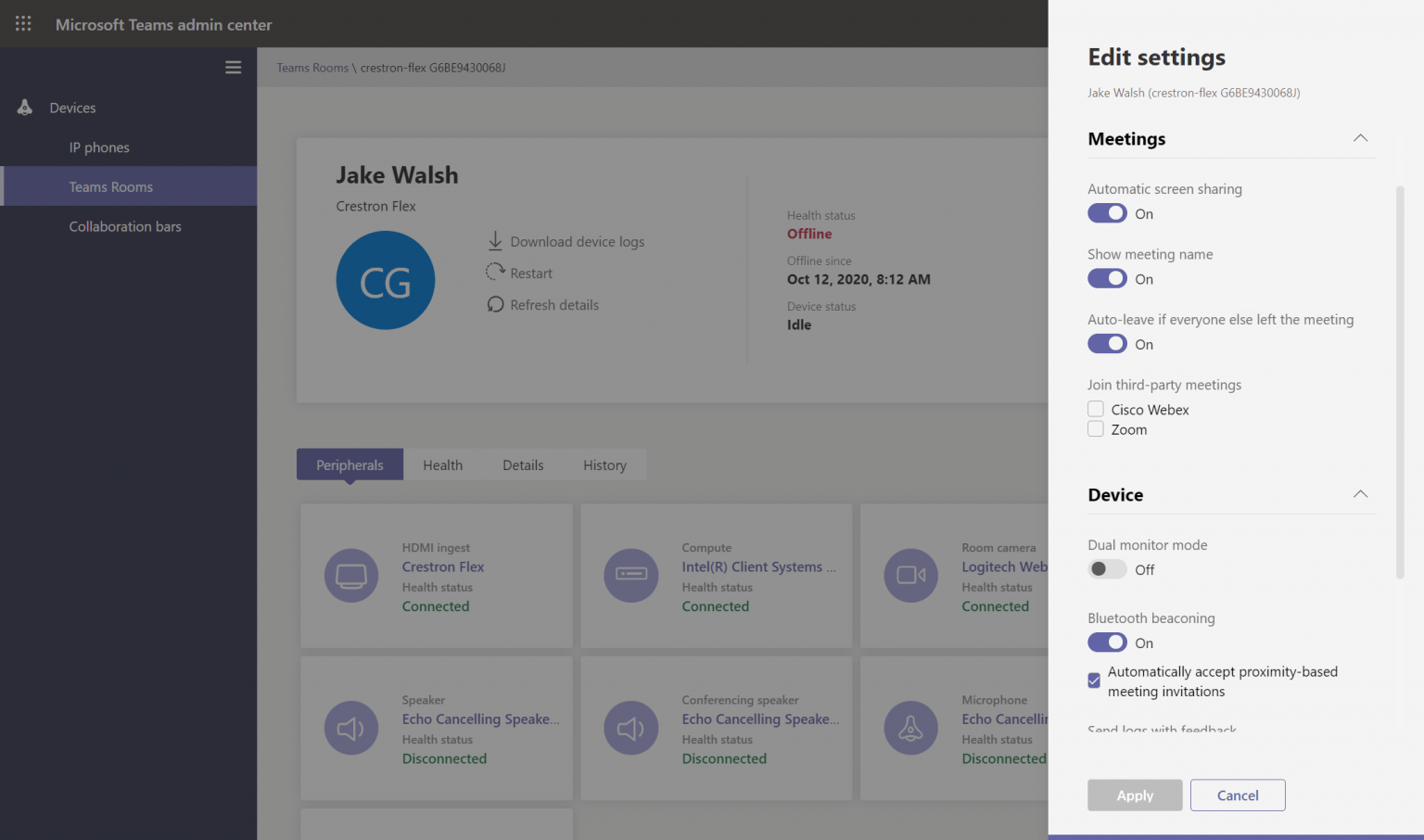 Assigning a Microsoft Teams Devices Administrator