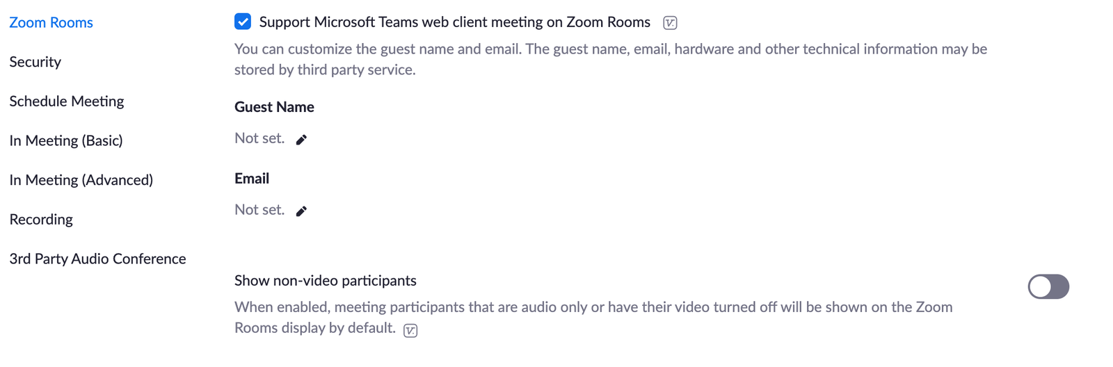 Zoom Rooms Guest Join Access to Microsoft Teams