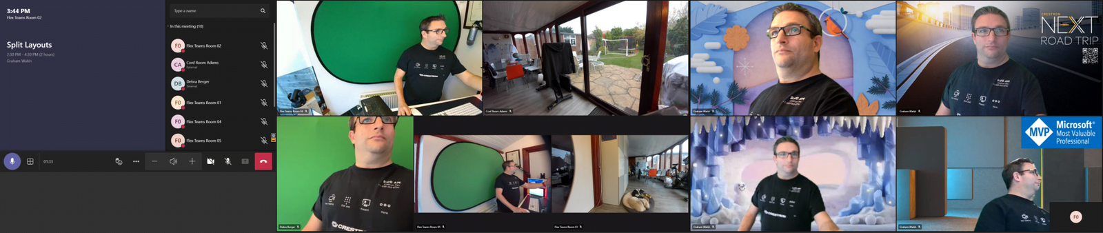 Split Video Layouts on Microsoft Teams Rooms