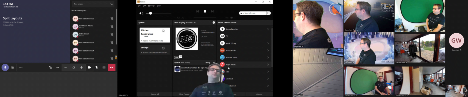 Split Video Layouts on Microsoft Teams Rooms