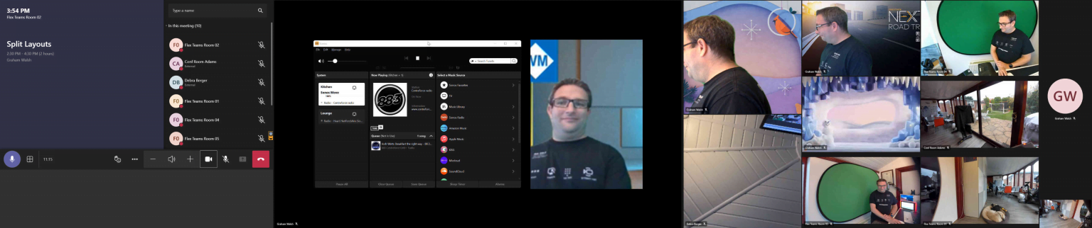 Split Video Layouts on Microsoft Teams Rooms