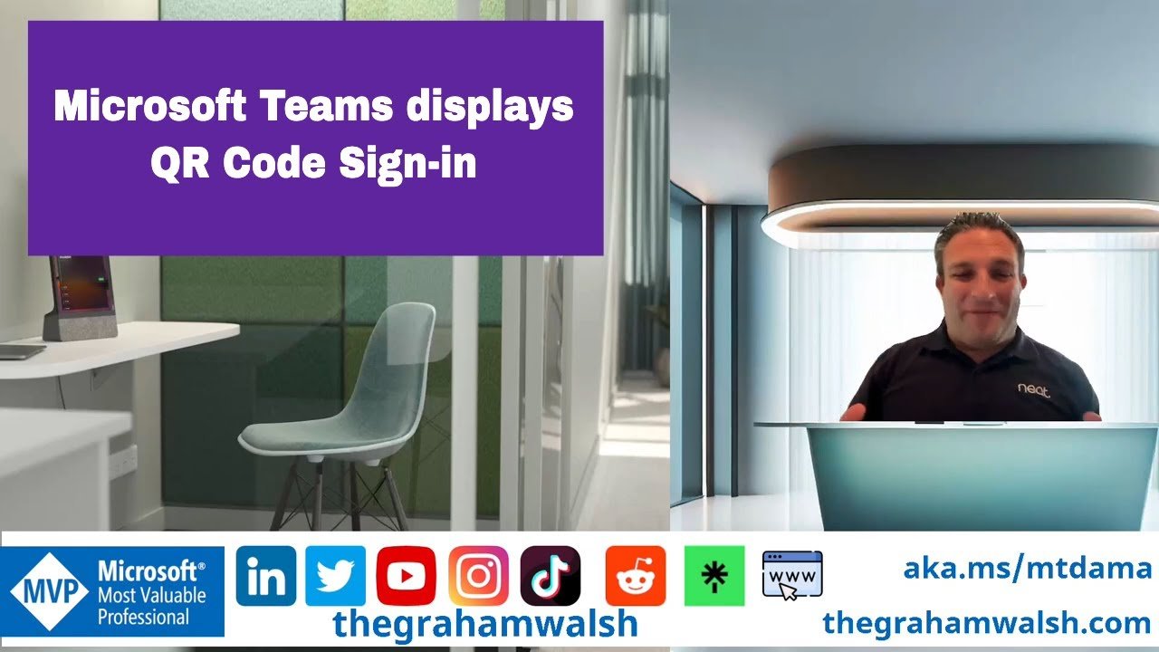 Microsoft Teams displays - Hot Desk QR Code Sign in | Graham Walsh