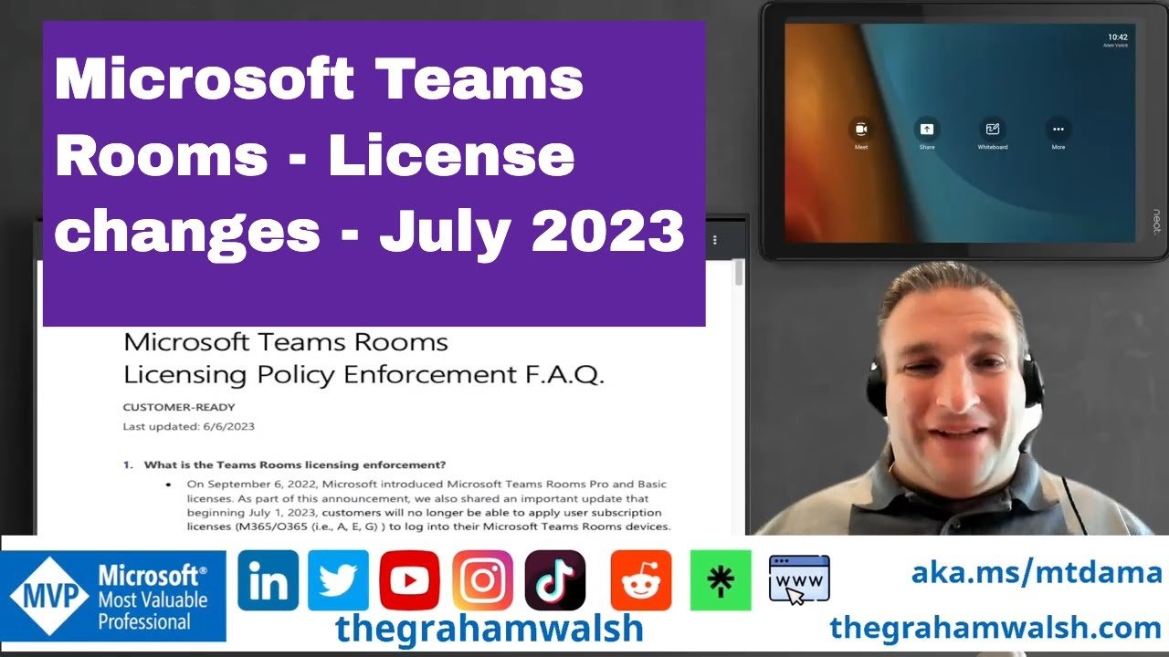 Microsoft Teams Room Licensing Changes July 2023 | Graham Walsh