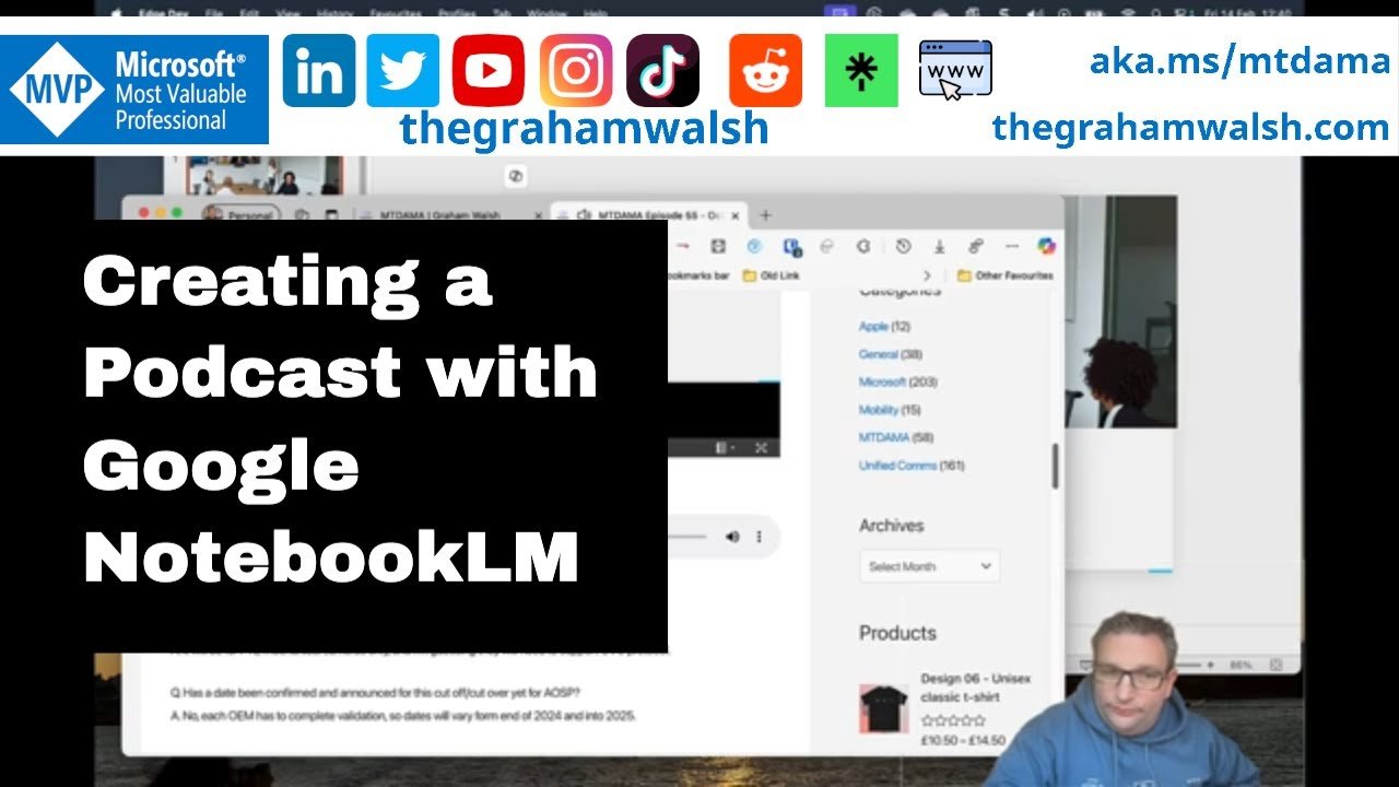 How to create a Google NotebookLM Podcast | Graham Walsh
