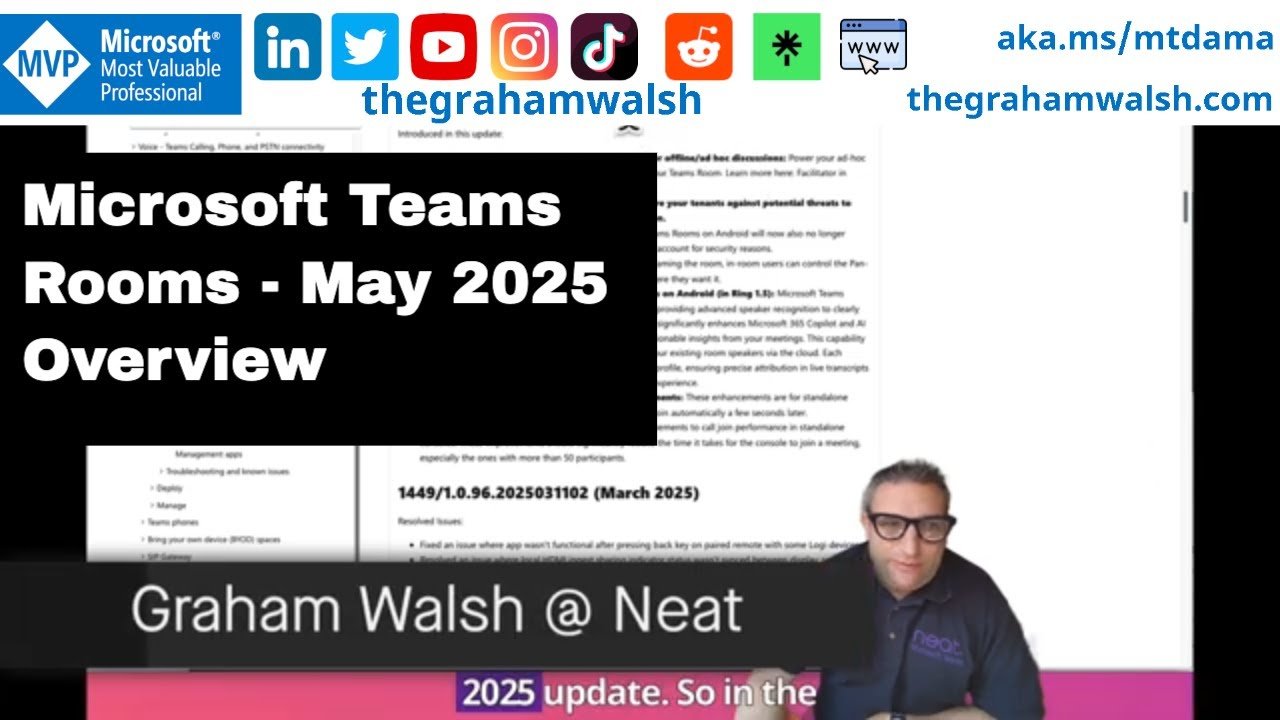 Microsoft Teams Room on Android May 2025 Update Run down | Graham Walsh