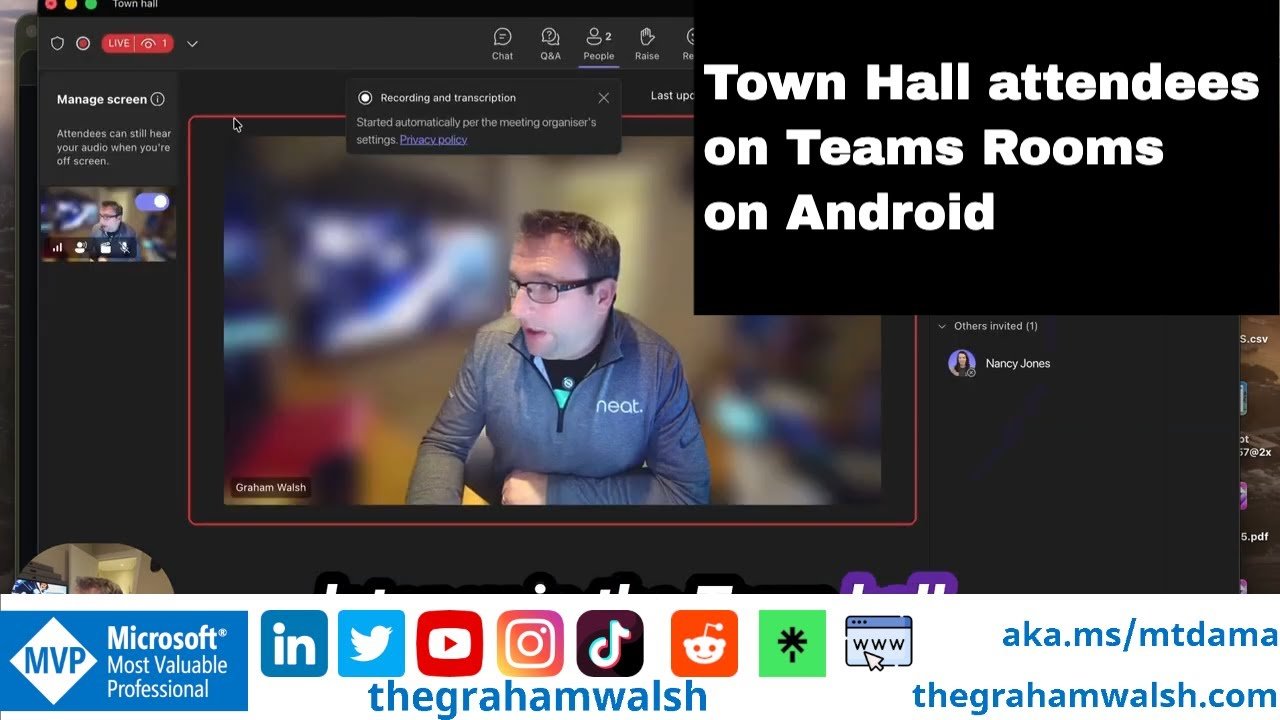 Microsoft Teams Town Hall: Using Microsoft Teams Rooms on Android ...